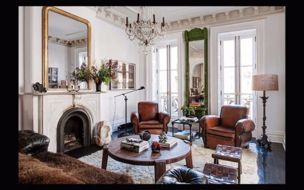 Roman and Williams’ Home Designs with Eclectic Living Rooms