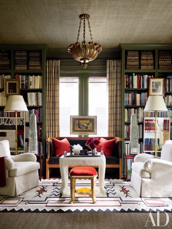 Living Room Ideas: Vintage Home Libraries