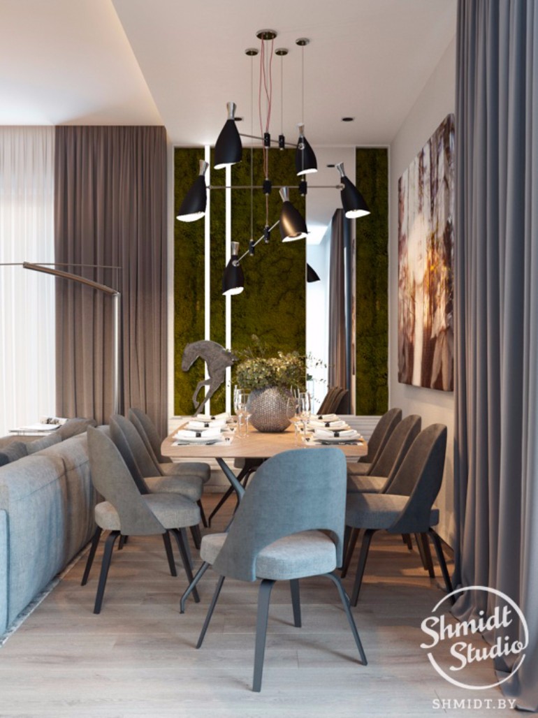 Stunning Open Plan Living Room with DelightFULL Lighting Design