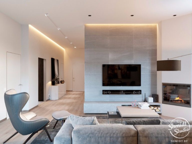 Stunning Open Plan Living Room with DelightFULL Lighting Design