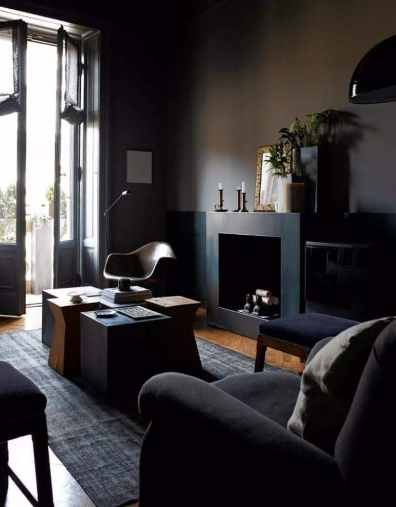 BLACK LIVING ROOMS IDEAS & INSPIRATION