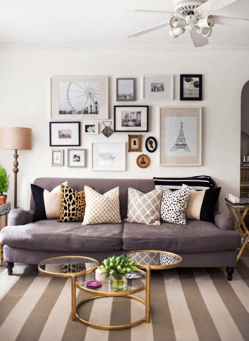 Inspiring Ways To Display Art At Living Room