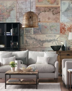 Living Room Inspiration: Living Room Pattern Wallpaper Is Better ...