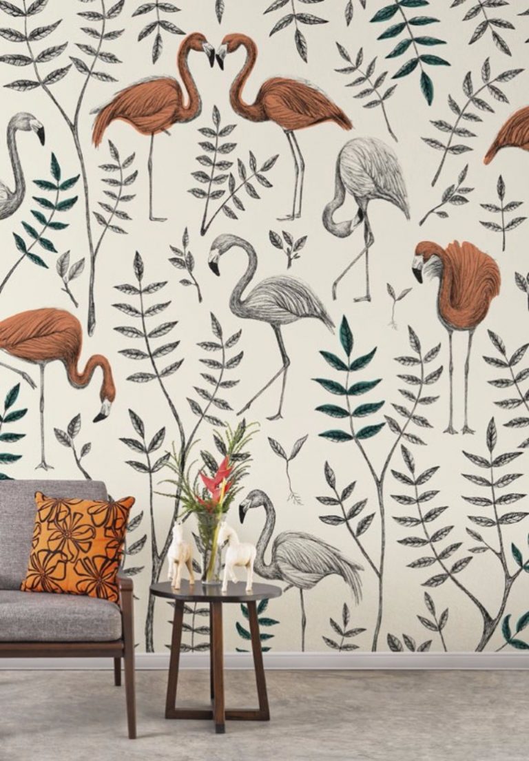 Living Room Inspiration: Living Room Pattern Wallpaper Is Better ...