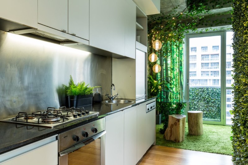 Across The Globe: A Stunning Forest Themed Apartment In Melbourne