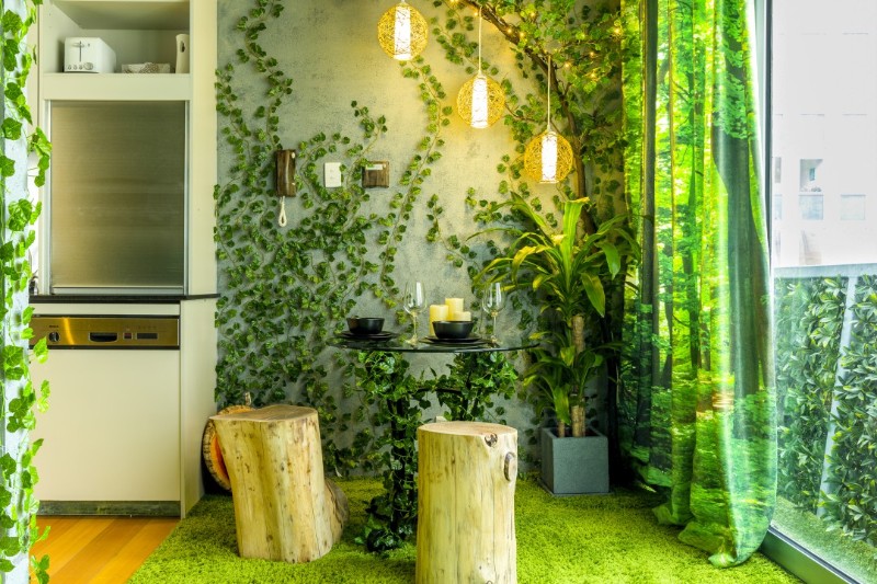 Across The Globe: A Stunning Forest Themed Apartment In Melbourne