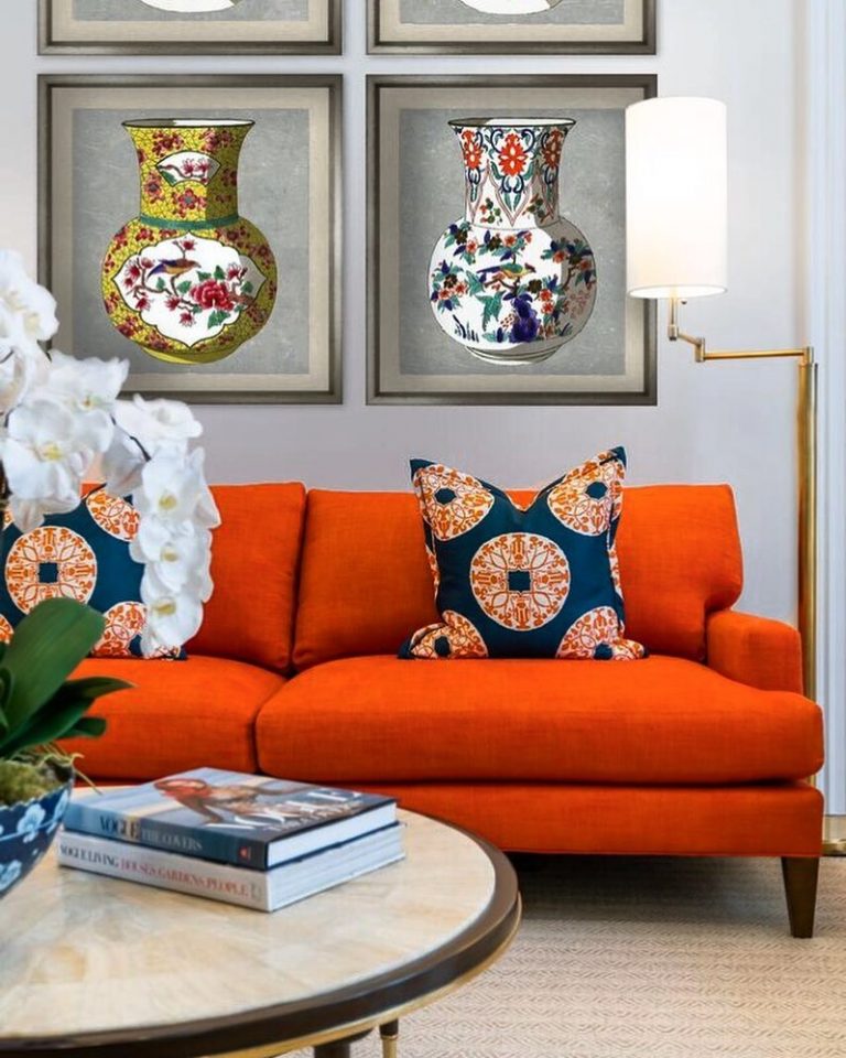 10 Living Room Designs With Colorful Sofas For Bold Design Lovers